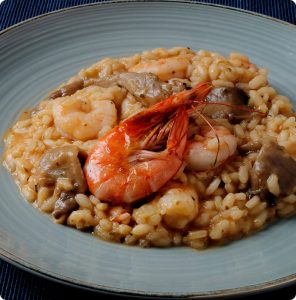 Wild Mushroom Risotto with Shrimp - Imusa